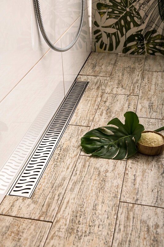 Дренажный канал Creto Zigzag CRE-750 ZN-P, 75 см, решетка ...