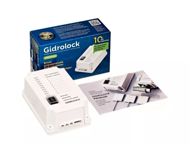 Система контроля протечки воды Gidrolock cottage G-lock 3/4, 31101162, 2 проводных датчика, блок ...