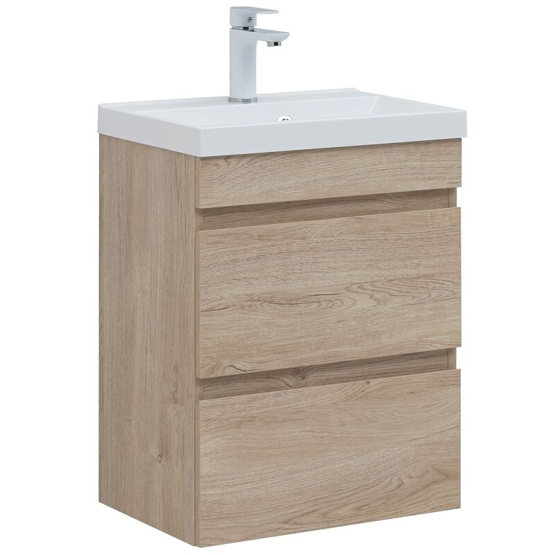 Тумба под раковину Aquanet Нота New 334196, 50 см, цвет дуб светлый ...
