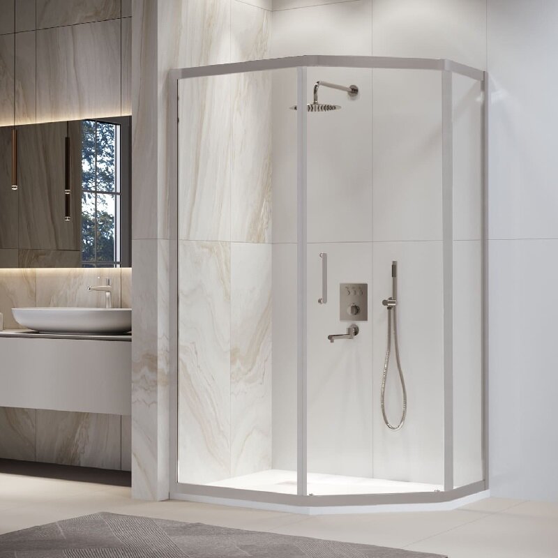 Душевой уголок RGW Passage PA-86-S, 38088690-111, 90 x 100 см, стекла ...