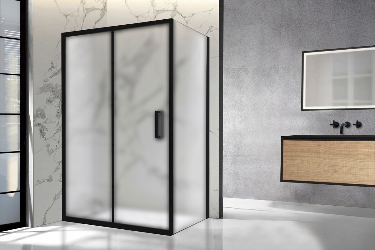 Душевой уголок Royal Bath Accord RB85145HPS-C-BL, 145 x 85 см, стекло ...