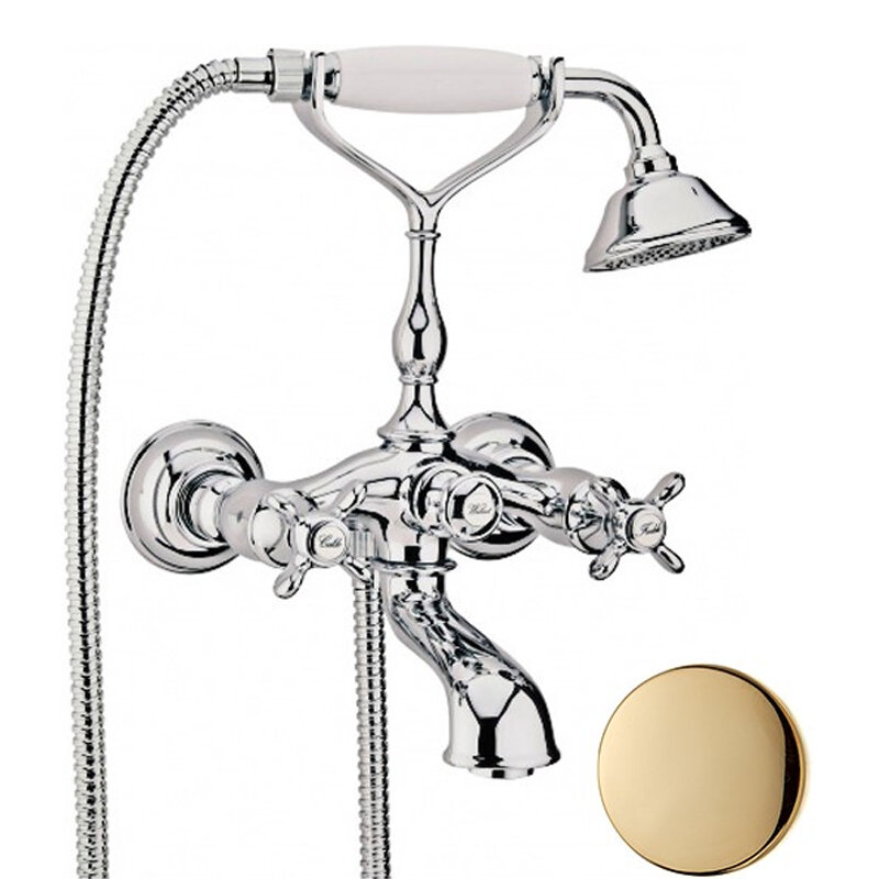 Смеситель для ванны Webert Ottocento OT720201010, золото, купить в Москве