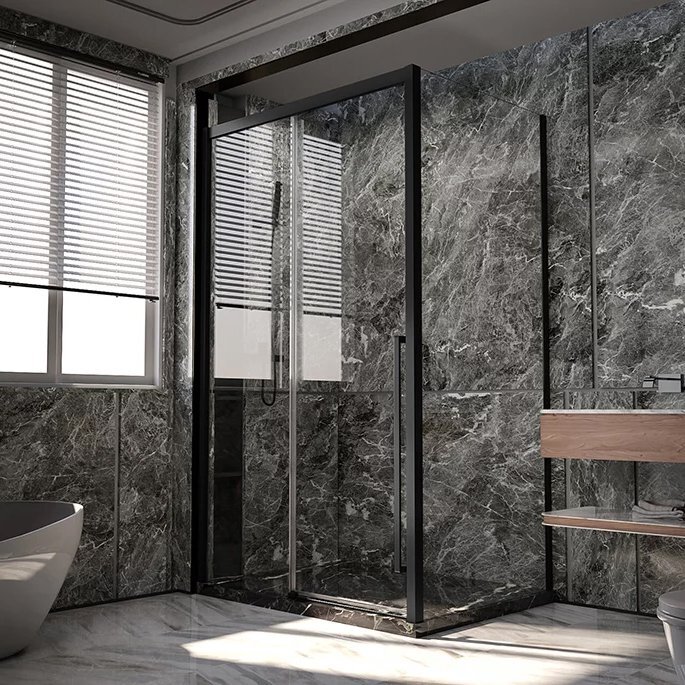 Душевой уголок Veconi Premium Trento PTC30-SP-14090-B-01-C4, 140 x 90 см, стекло прозрачное ...