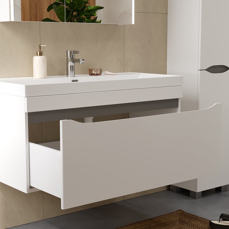 Тумба под раковину Volna Prime tpPRIME100.1Y-01, 100 см, подвесная ...