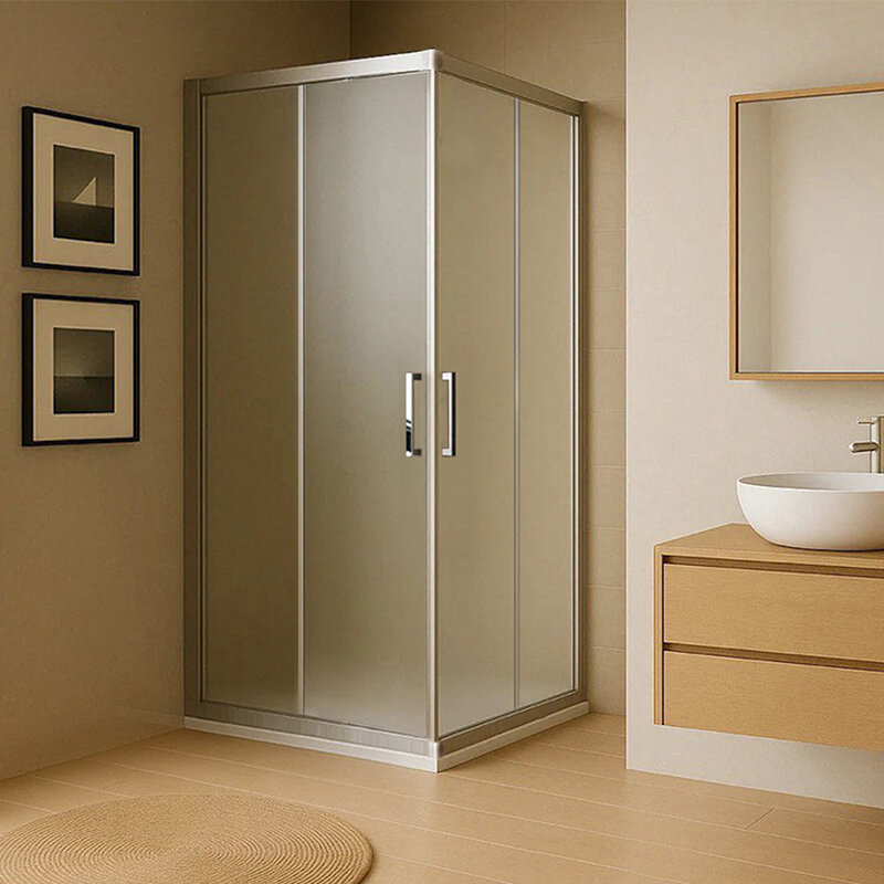 Душевой уголок Royal Bath RB1105HPD-T-ST 105 х 100 см, стекло прозрачное, профиль сатин, купить ...