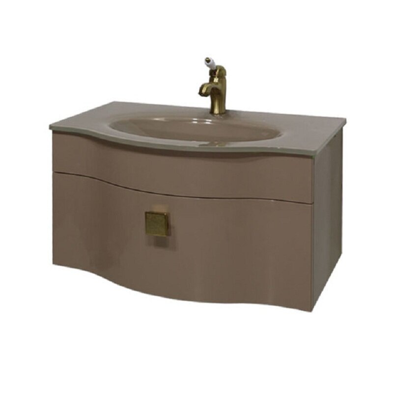 Тумба под раковину Caprigo Nokturn 1312-TP019 80 см, капуччино, купить в Москве