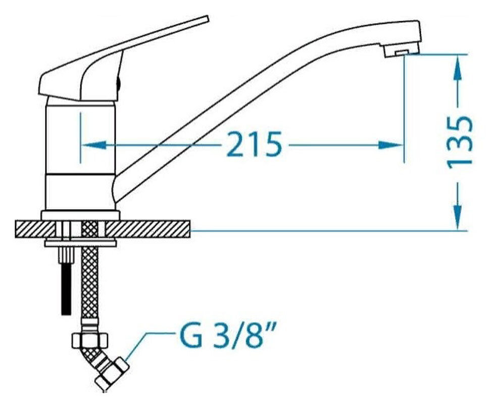Смеситель для кухни Alveus Genesis Gm 210 G11 Aq 1123733, белый, купить ...