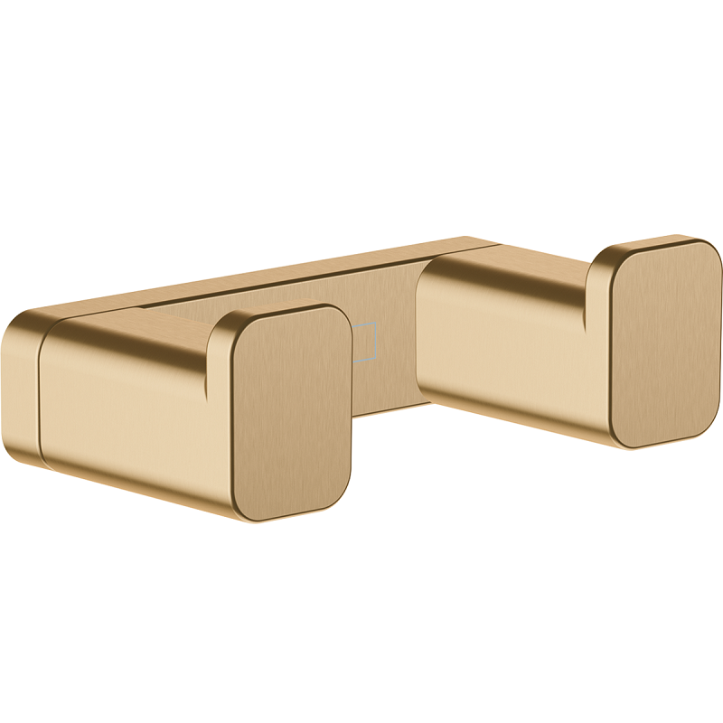 Крючок двойной Hansgrohe AddStoris 41755140, шлифованная бронза, купить ...