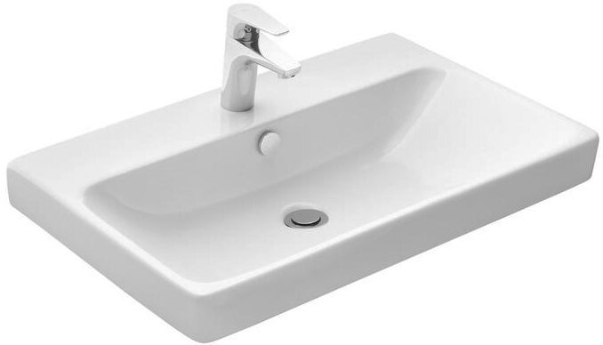 Тумба с раковиной Stworki Кронборг 70 см, антрацит/дуб рустикальный, 477801, купить в Москве