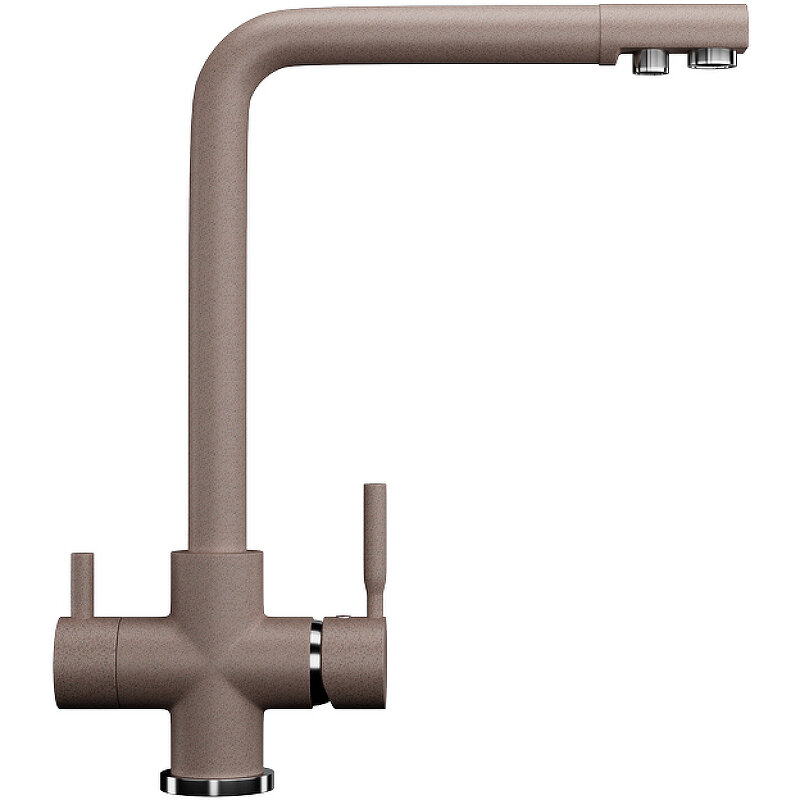 Смеситель для кухни Ulgran U-016 U-016-302, с подключением к фильтру, цвет песочный матовый ...