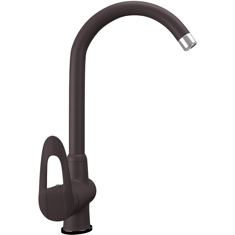 Смеситель для кухни Ulgran Quartz UQ-006 UQ-006-06, цвет трюфель матовый, купить в Москве