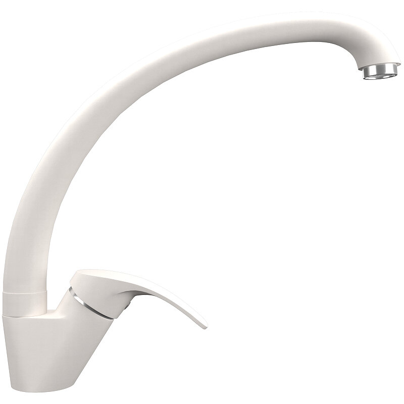 Смеситель для кухни Ulgran Quartz UQ-007 UQ-007-01, цвет жасмин матовый, купить в Москве