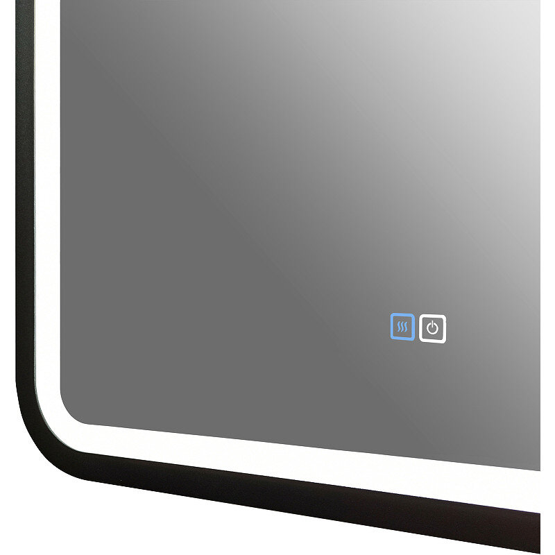 Зеркало Континент Enjoy Black LED 60 см, с подсветкой, черный, с ...