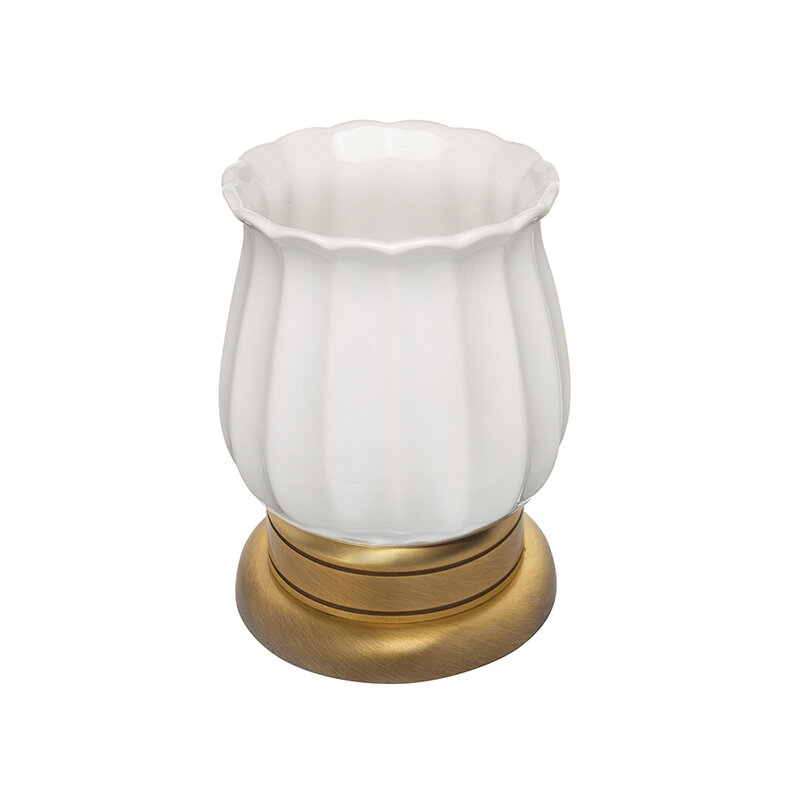 Стакан настольный Camelos A1614BK-BN, керамика барокко, бронза, купить ...