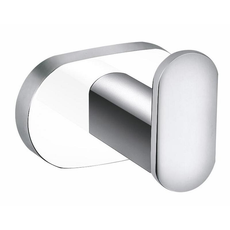 Крючок для ванной комнаты Rav-Slezak Yukon, YUA0100CB, цвет хром/белый ...